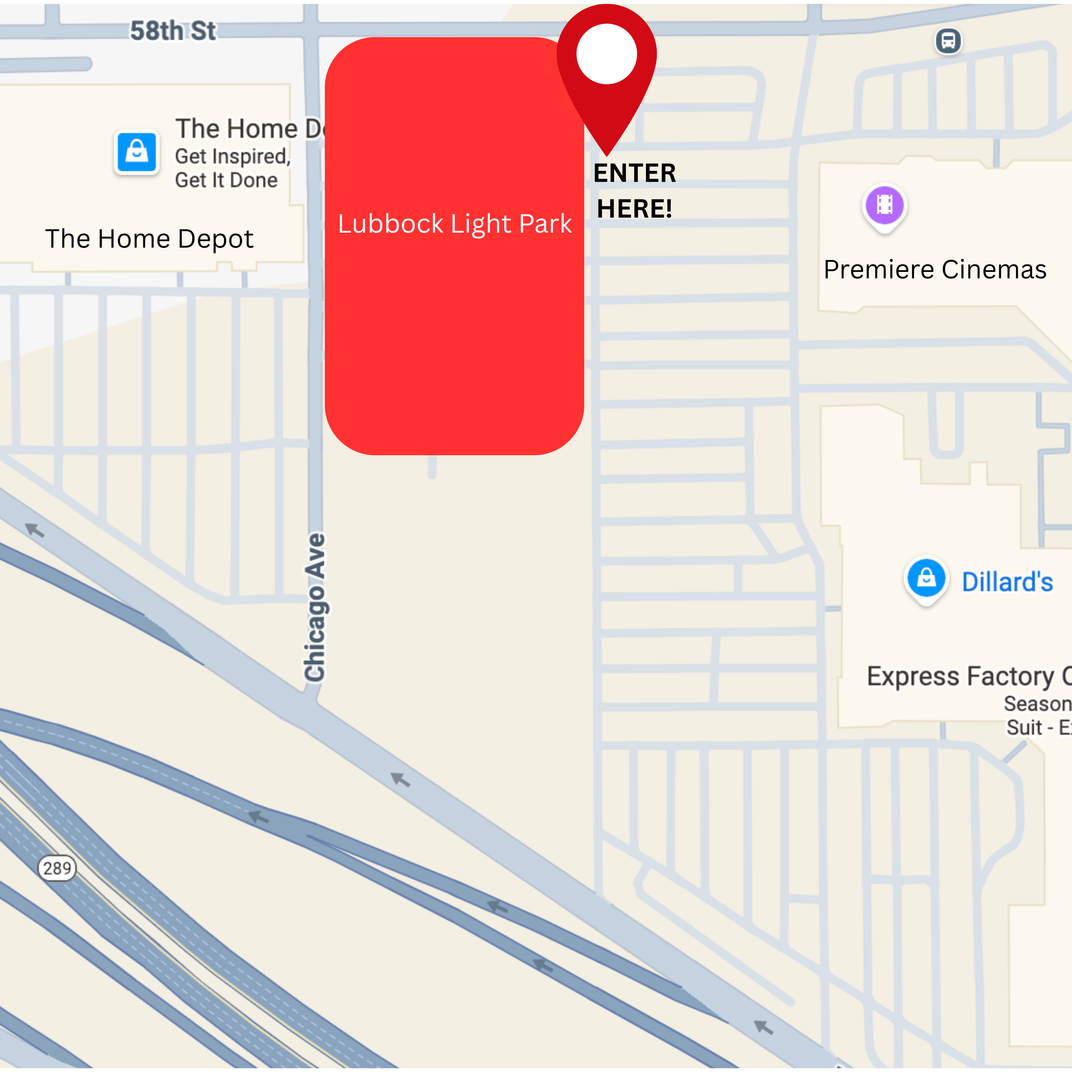 Lubbock Light Park Location